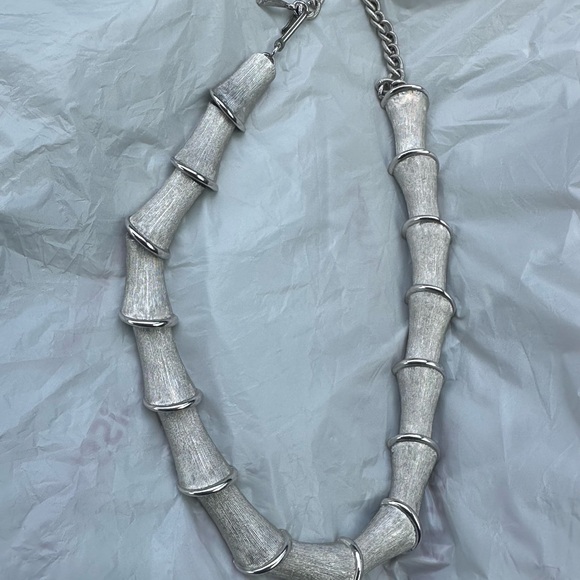Marvella | Jewelry | Vintage Marvella Silver Toned Bamboo Shaped ...